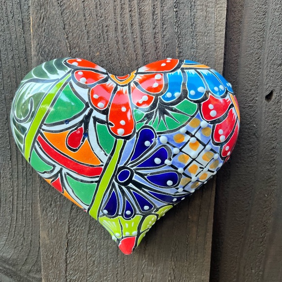 Wall Decor | Colorful Talavera Heart Wall Decor | Poshmark